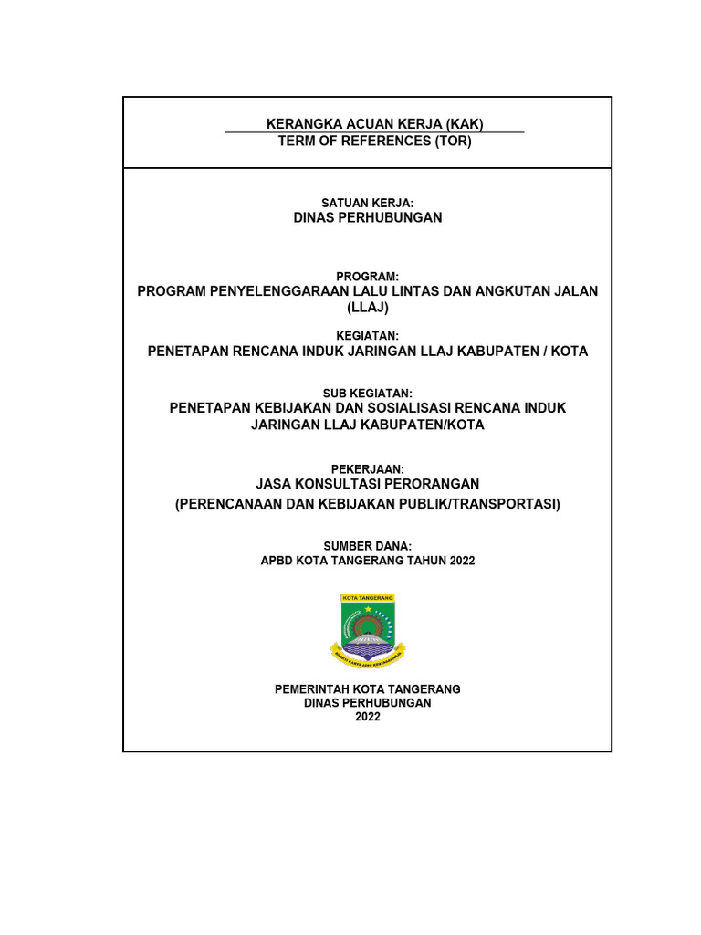 KAK Probis Dishub | PDF | Seni