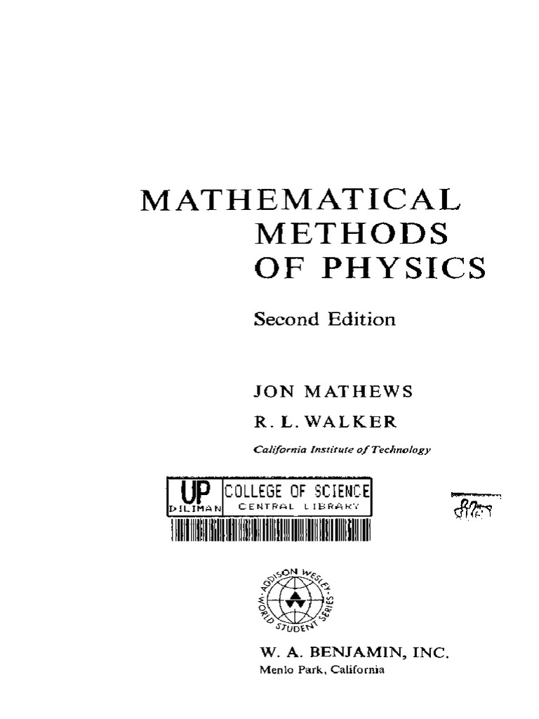 1971 Mathews Mathematical Methods of Physics Compressed-1 | PDF