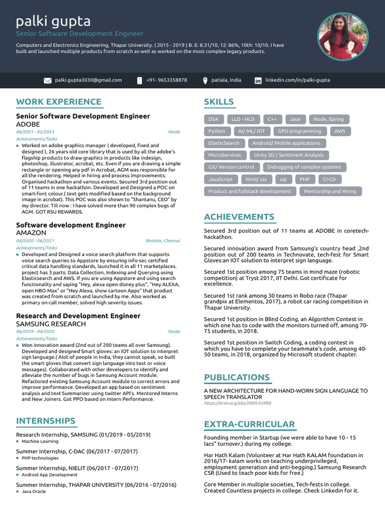 Palki's Resume | PDF | Internet Of Things | Computing