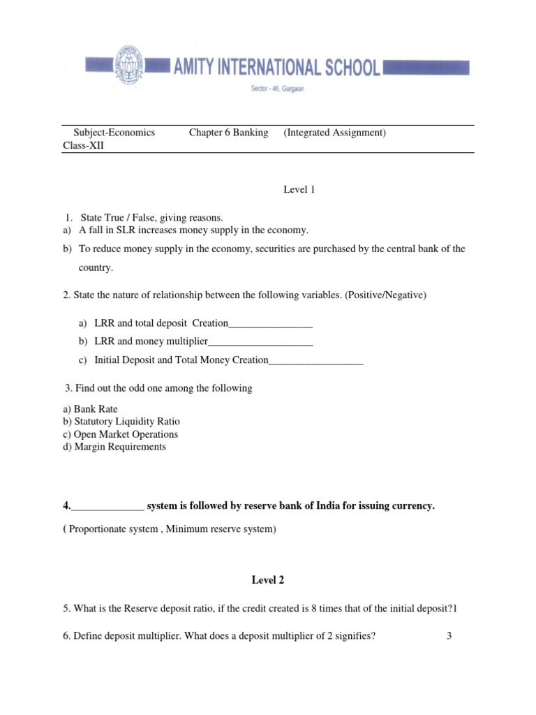 Banking Integrated | PDF | Reserve Bank Of India | Money