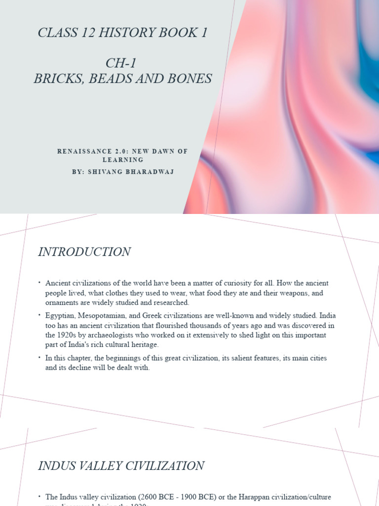 Class 12 History Book 1 CH 1 | PDF