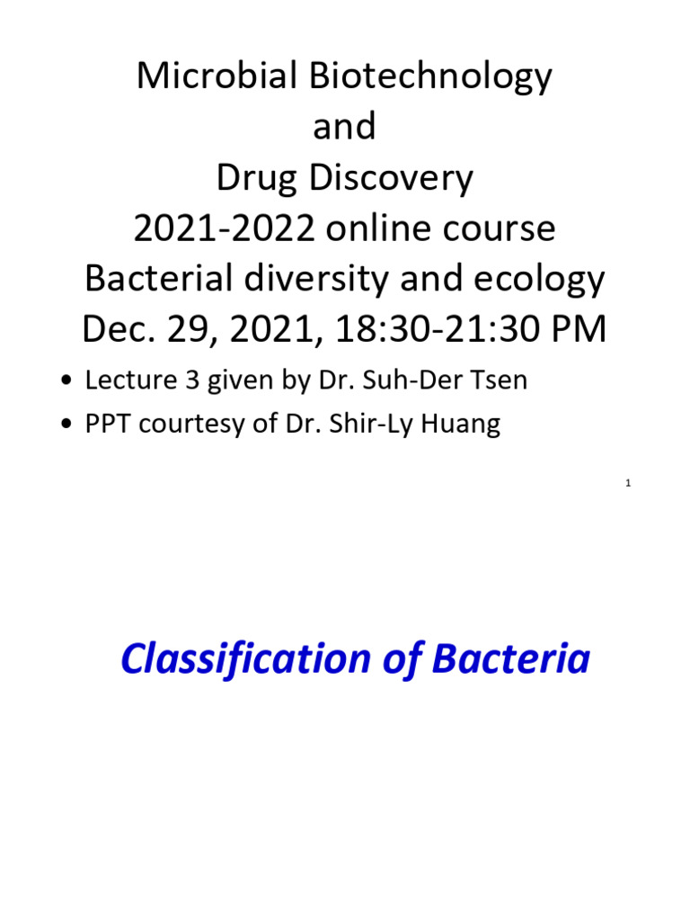 Bacterial Diversity and Drug Discovery | PDF | Bacteria | Archaea