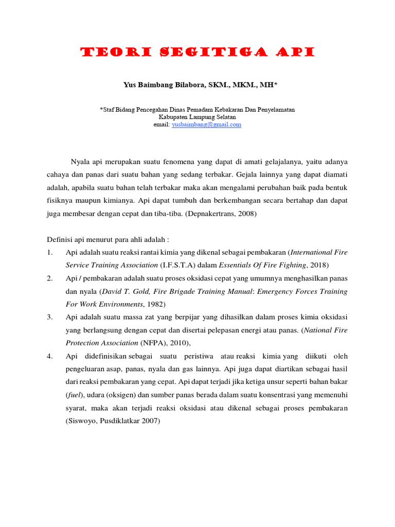 Teori Segitiga API-yusbb | PDF