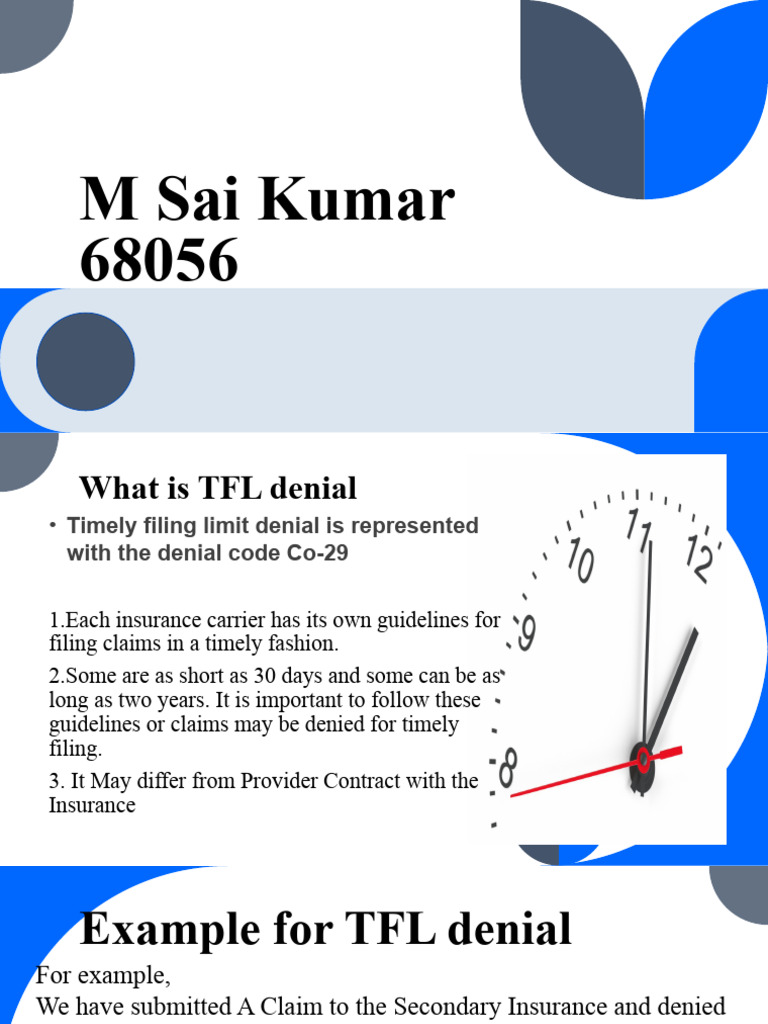 Understanding Timely Filing Limit Denials | PDF