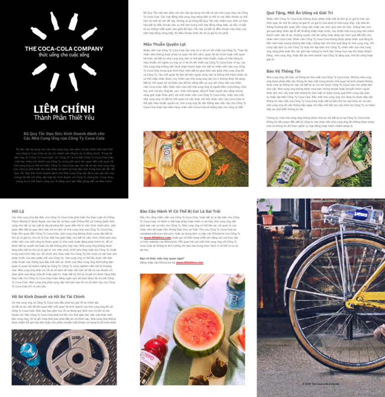 Coca Cola Supplier Code Vietnamese Final | PDF