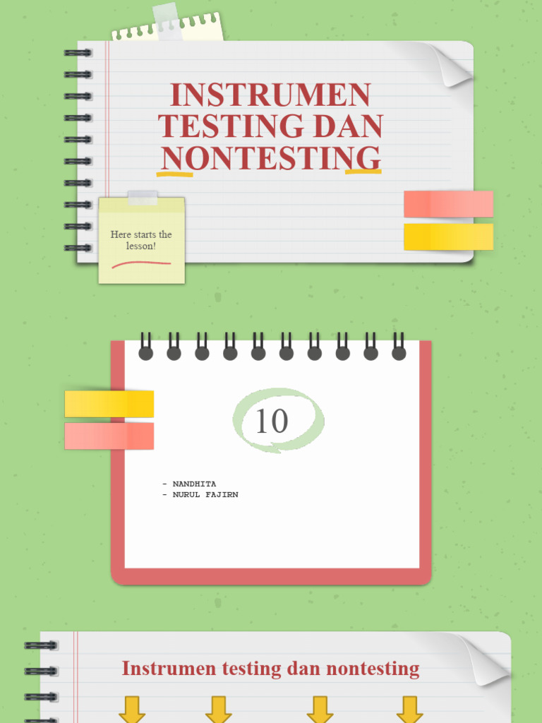 Kel 10 Instrumen Testing Dan Nontesting | PDF