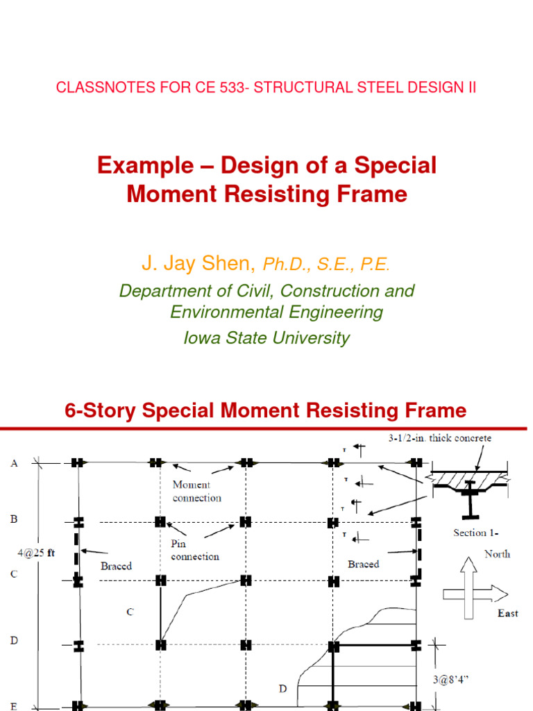 5 Seismic Design of MF Example | PDF | Beam (Structure) | Solid Mechanics
