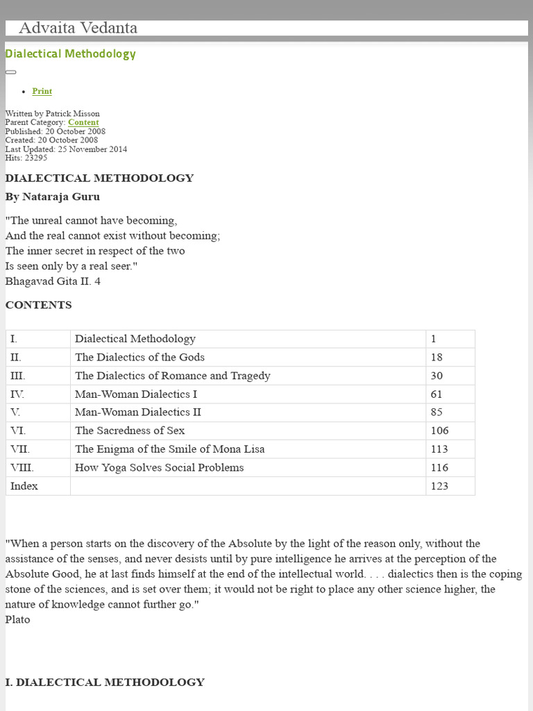 Dialectical Methodology | PDF | Dialectic | Dionysus
