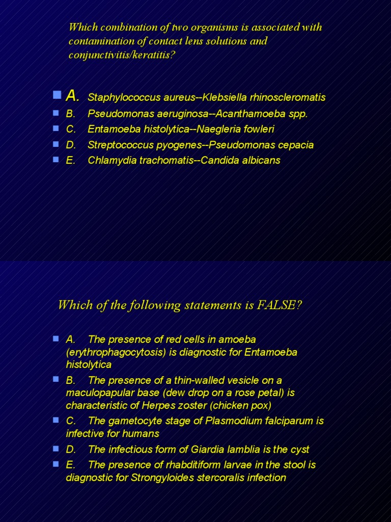 Infectious Disease Questions 1 | PDF | Pneumonia | Infection