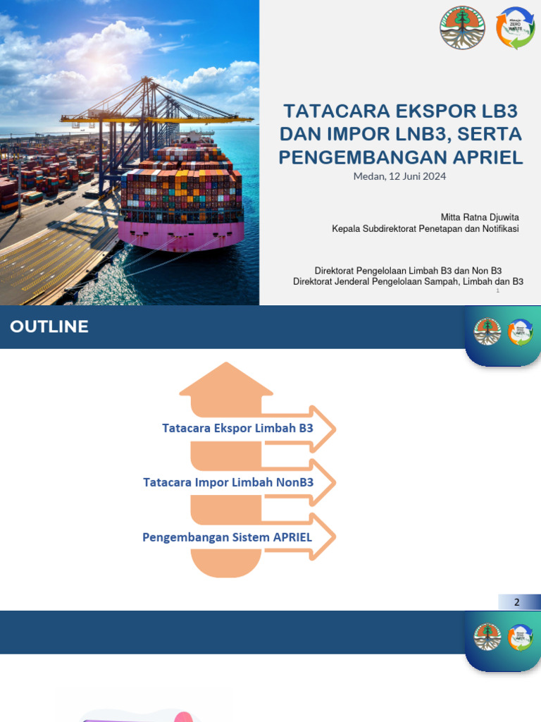 Materi Impor LNB3, Ekspor LB3 Dan APRIEL Rev MT | PDF