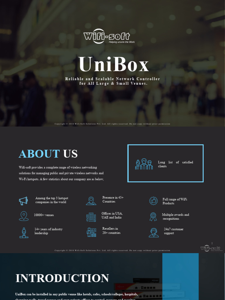 UniBox-Presentation | PDF | Wi Fi | Wireless Access Point