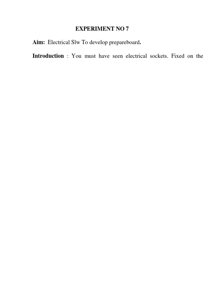 EXPERIMENT NO 07 | Download Free PDF | Electrical Connector | Ac Power ...