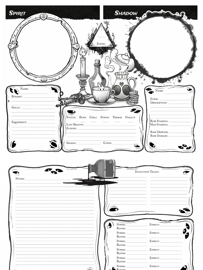Custom D&D Character Sheet Template | PDF