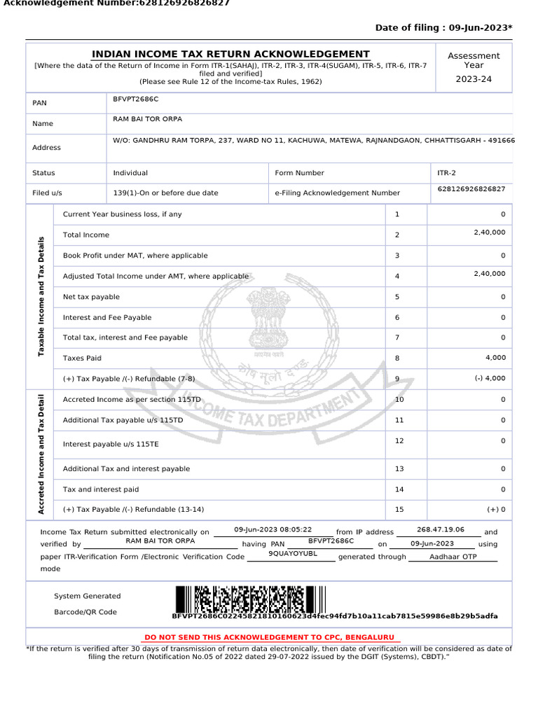 Ram Bai Tor Orpa | PDF | Taxes | Economies