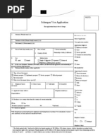 Schengen Visa Application Form Denmark Iceland | PDF | Travel Visa ...