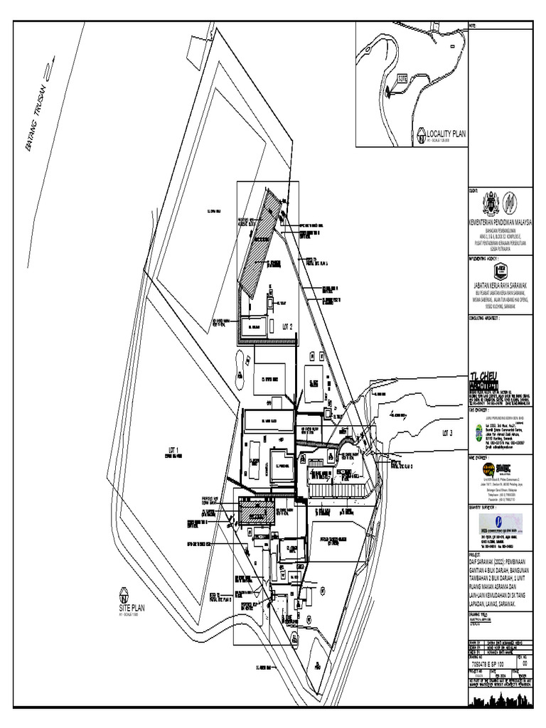 240202 7050478 SK TANG LAPADAN ELECTRICAL TENDER DRAWINGS 1 | PDF