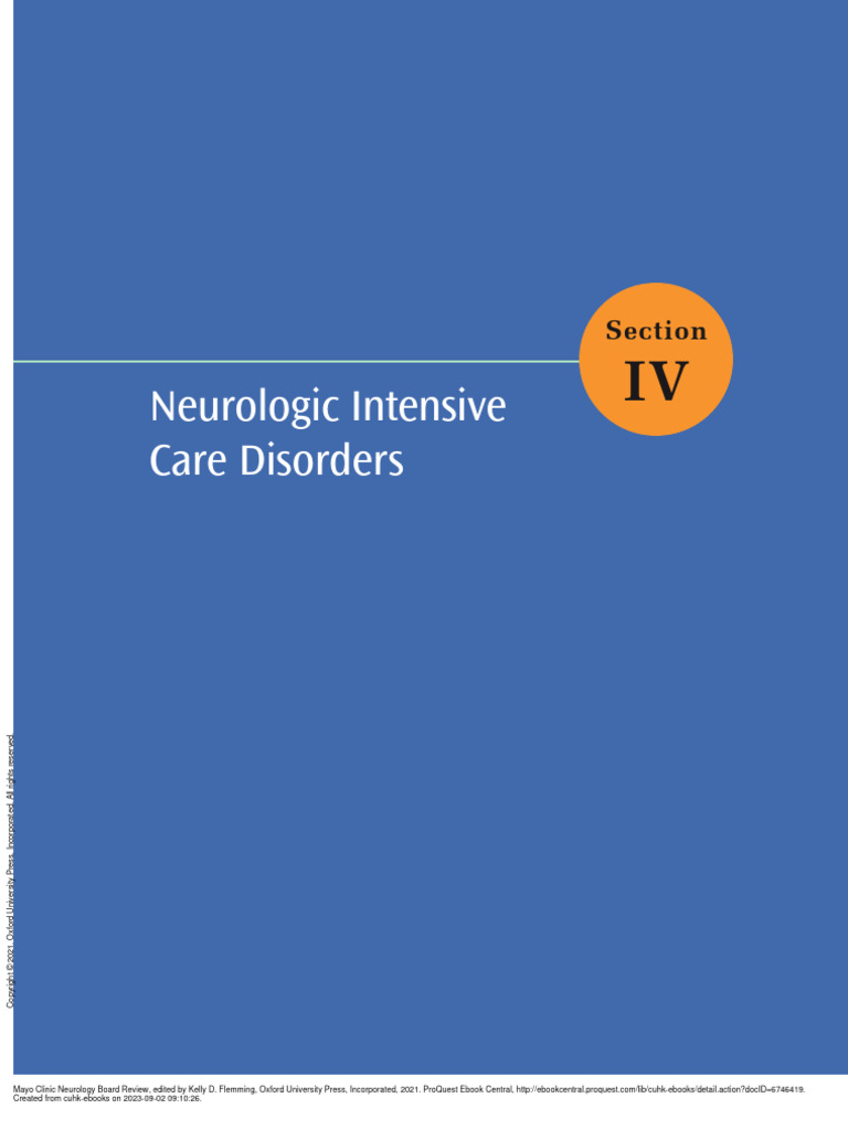 Mayo Clinic Neurology Board Review ---- (Section IV Neurologic ...