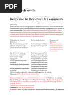 Template for Responding to Reviewer Comments | PDF | Career & Growth ...