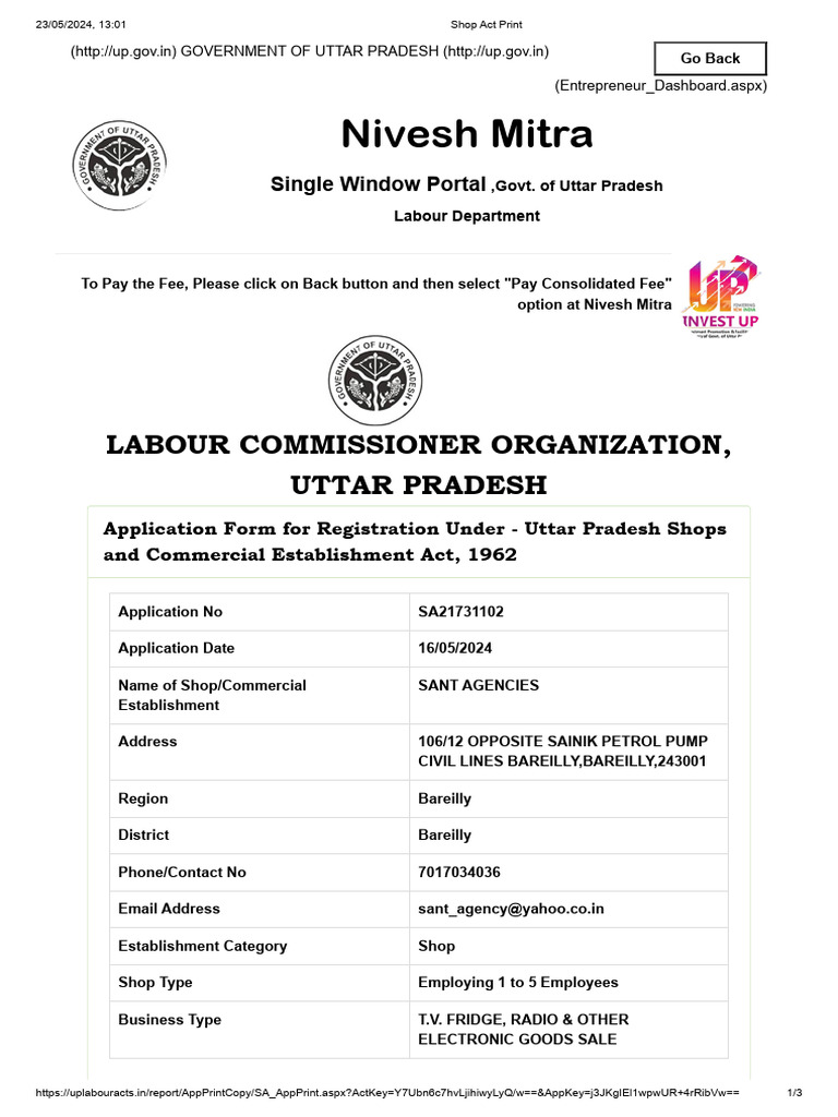 Shop Act Print | PDF | Business