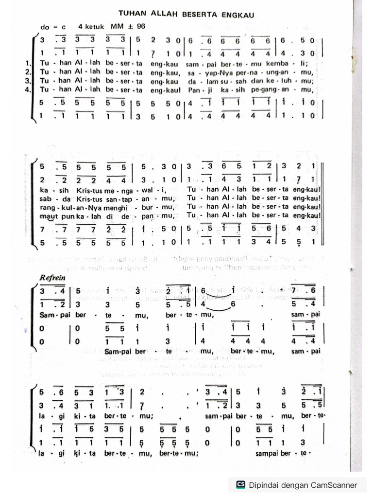 Tuhan Allah Beserta Engkau | PDF