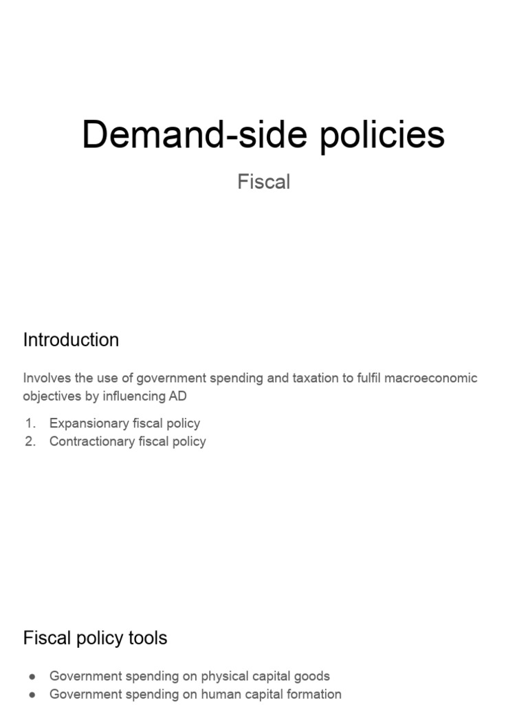 Demand-side_policies__fiscal_ (2) | PDF | Fiscal Policy | Government ...