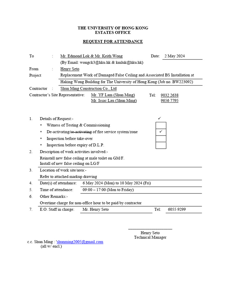 RFA Form. (FS Isolation) | PDF | Protest | Hong Kong