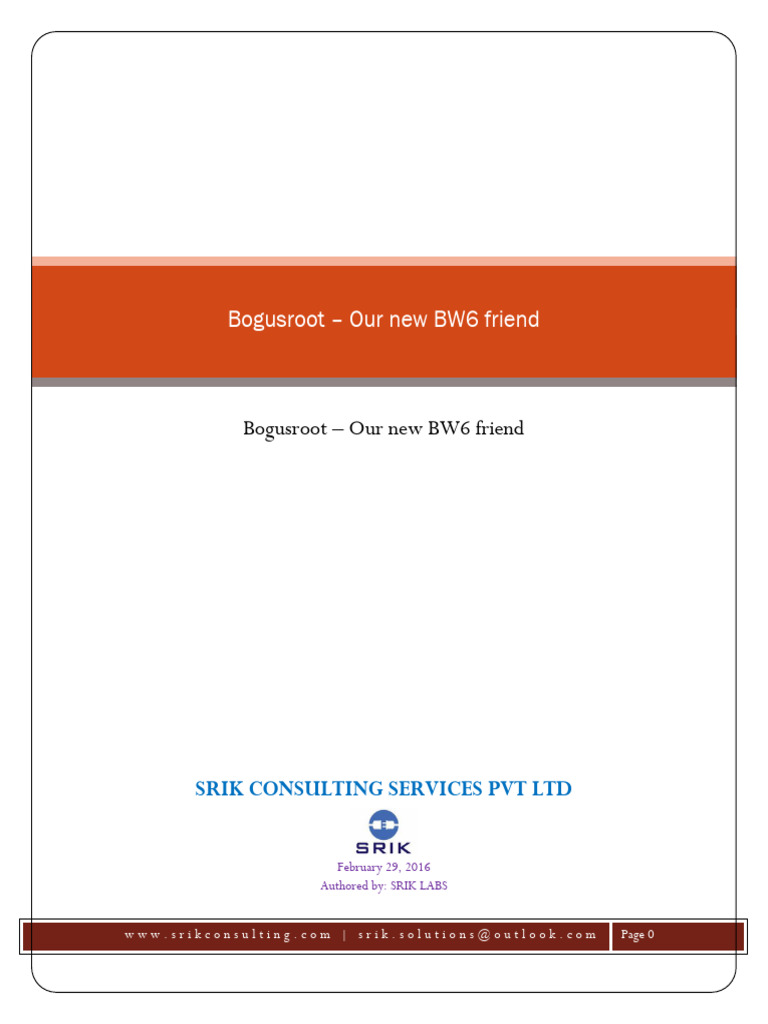 Bogusroot - Our New BW6 | PDF | Xml | Data Serialization Formats