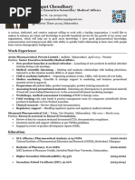 Investigator CV Template for Clinical Trials | PDF | Health Care