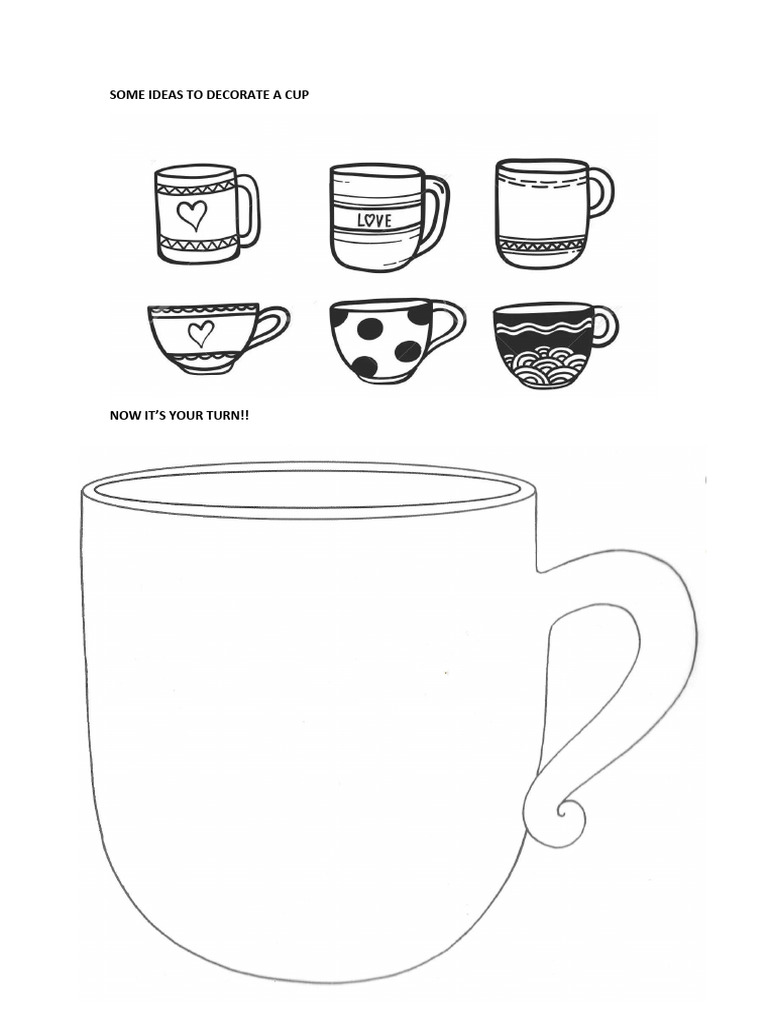 Some Ideas To Decorate A Cup | PDF