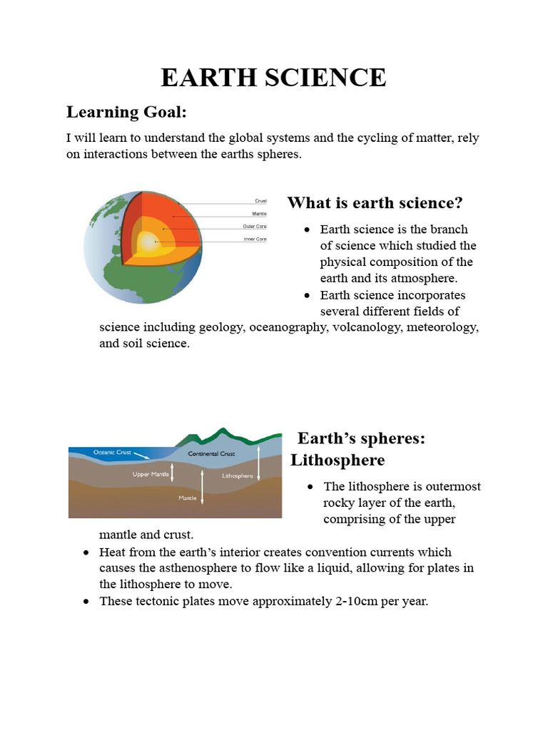 Earth Science | PDF | Earth Sciences | Earth