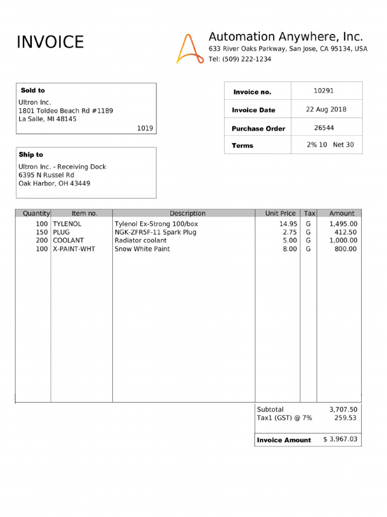 Invoice 10 | PDF