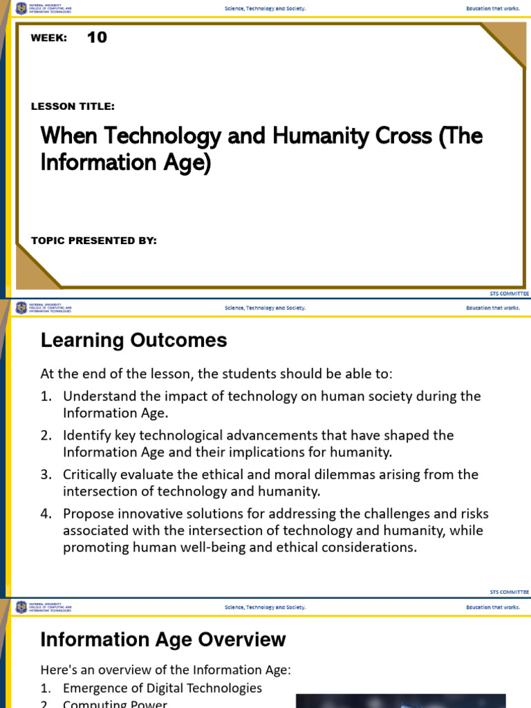Wk 10 When Technology and Humanity Cross (The Information Age) | Download Free PDF | Information ...