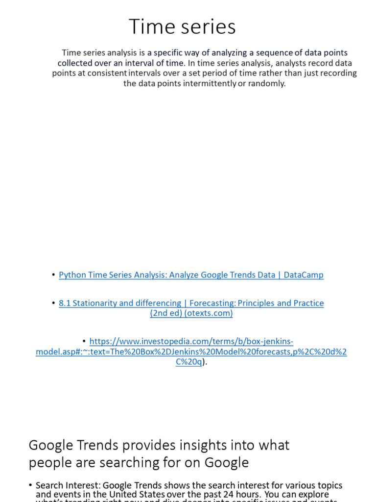 Time Series Pdf Time Series Autoregressive Model