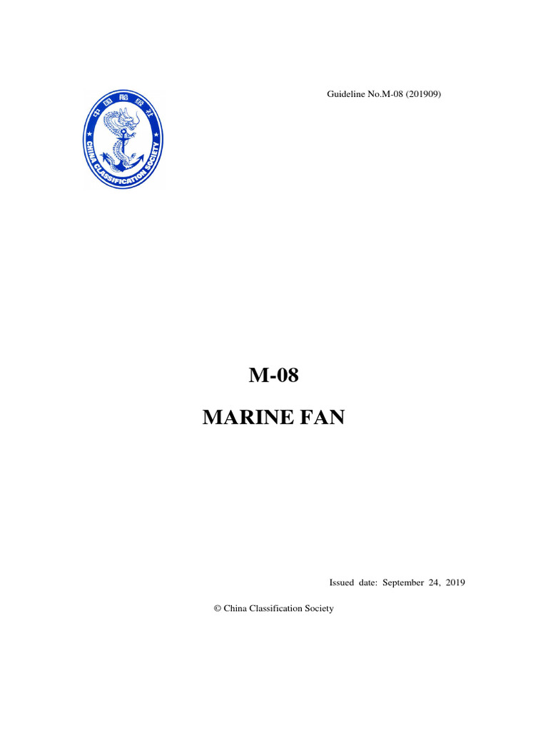 M08 Marine Fan 201909 Clean | PDF | Metrology | Materials