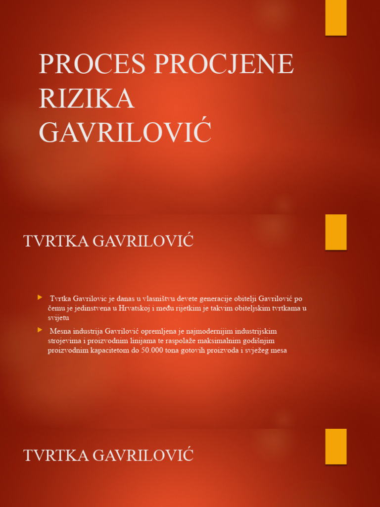 Proces Procjene Rizika - Gavrilović | PDF