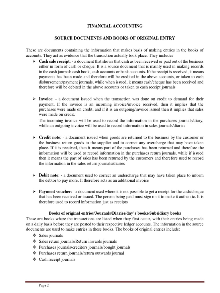 Financial Accounting Notes | PDF | Debits And Credits | Expense