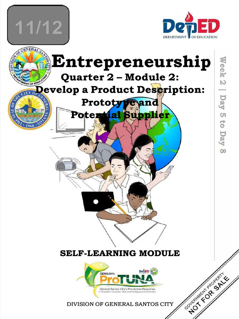 PDF Ntrepreneurship Quarter 2 Module 2 Develop A Product Description Prototype and Potential ...