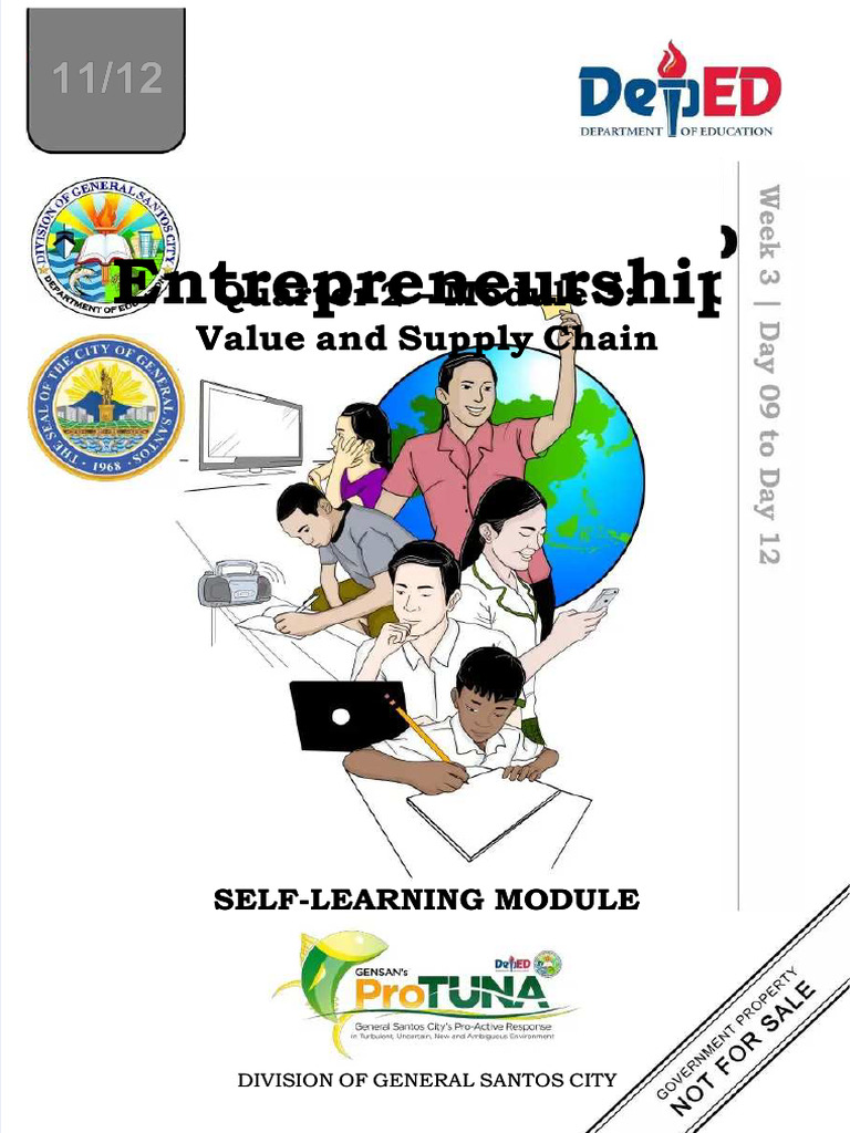 PDF Entrepreneurship Quarter 2 Module 3 Value and Supply Chain ...