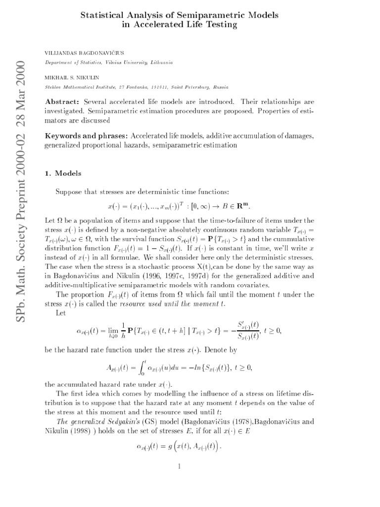Abstract: Keywords and Phrases: 1. Models: Resource Used Until The ...