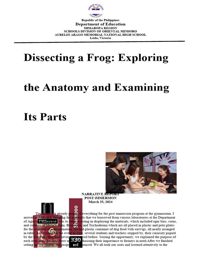 Dissecting A Frog | PDF | Electrical Conductor | Physical Sciences