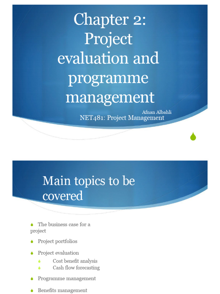 Ch02 Project Evaluation | PDF | Internal Rate Of Return | Economies