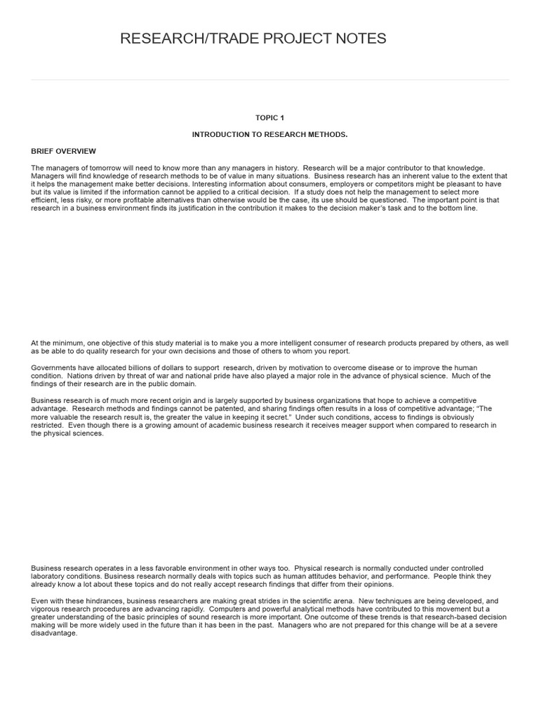 Trade Project Knec Notes - 230525 - 205552 - 231023 - 121942 | PDF ...