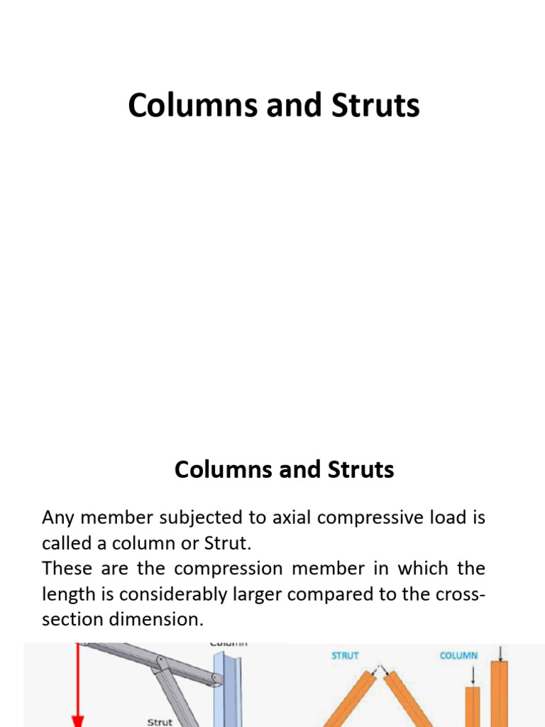SM COLUMNS and STRUTS | PDF | Buckling | Column
