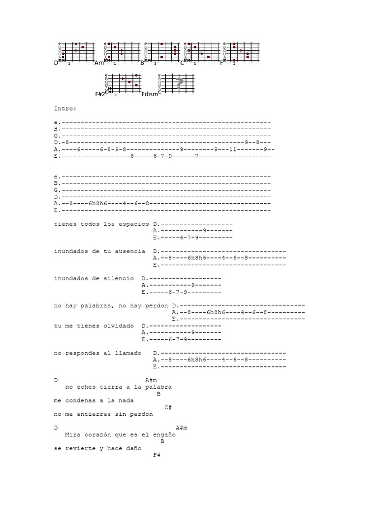 El Verdadero Amor Perdona-Mana FT Prince Royce Tablaturas | PDF