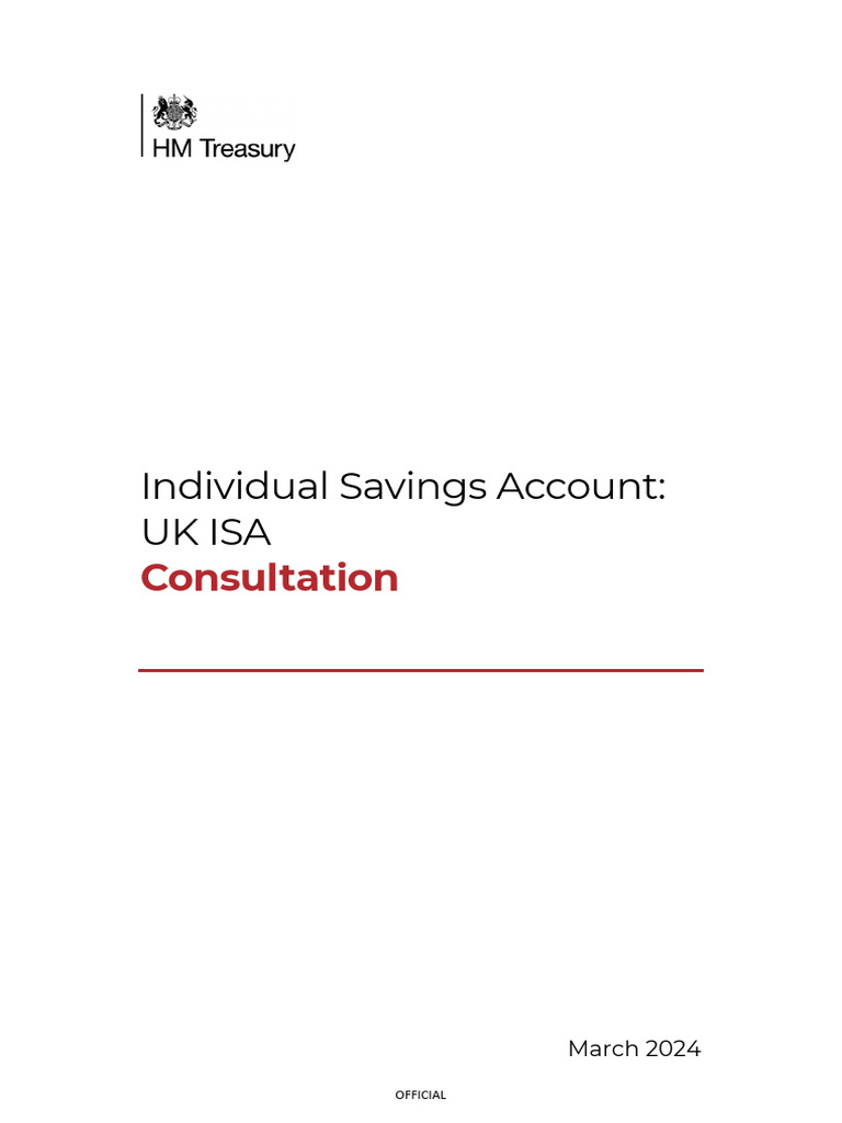 UK ISA Consultation | PDF | Investing | Investment Fund