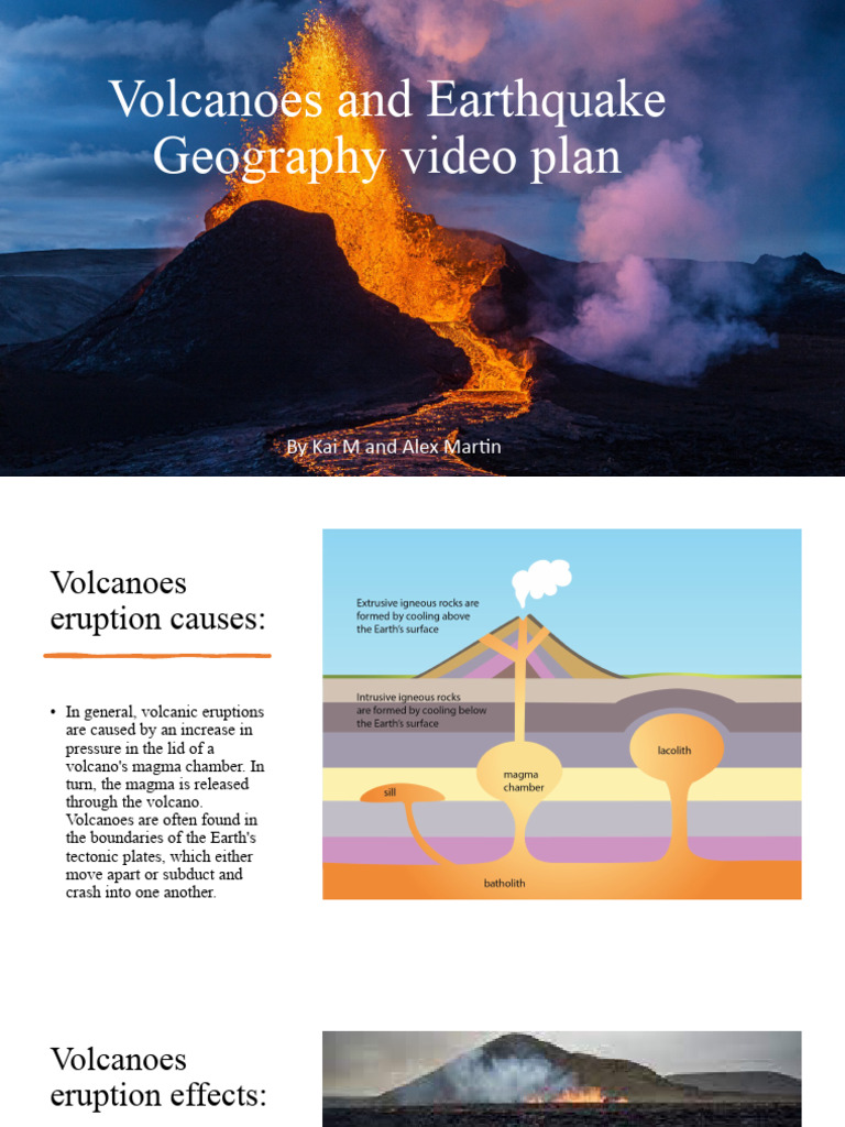 Geo Peoject Plan | PDF | Volcano | Earthquakes