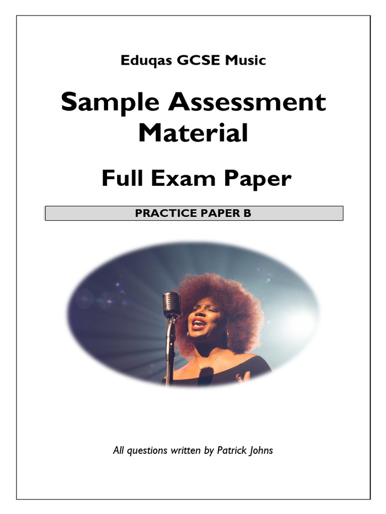 Eduqas GCSE Music Practice Paper B | PDF | Song Structure | Harmony