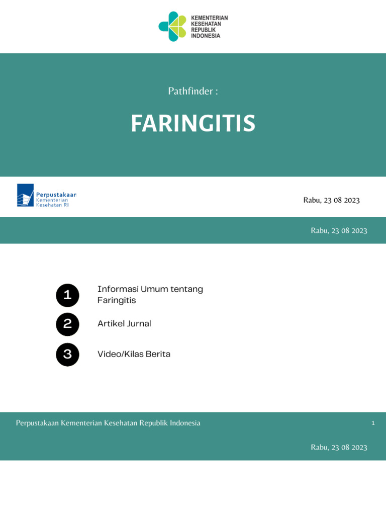 Faringitis: Penyebab, Gejala, dan Penanganan | PDF | Infection ...