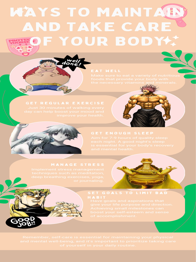 Ways To Maintain and Take Care of Your Body - 20240207 - 204956 - 0000 | PDF | Self-Improvement