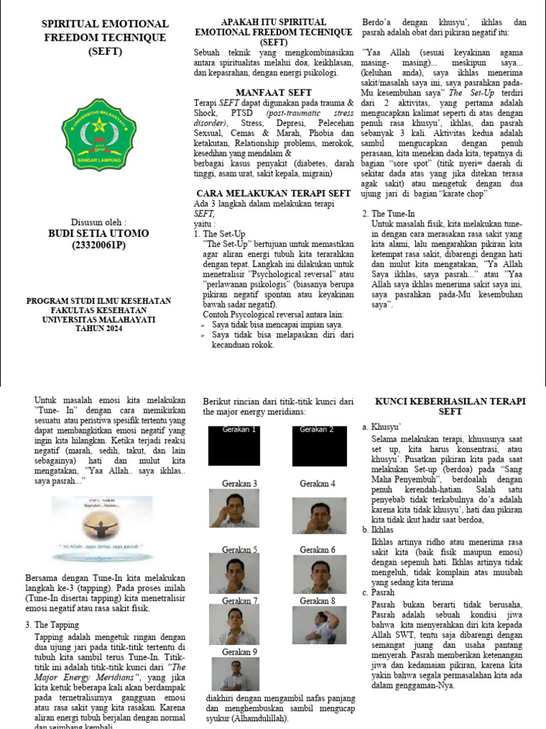 Leaflet Seft | PDF | Pengembangan Diri